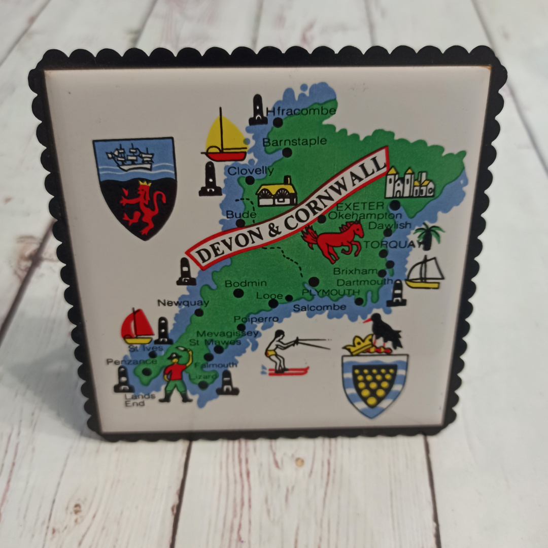 Ozdobna mapa Devon & Cornwall > Edu Pszczółka